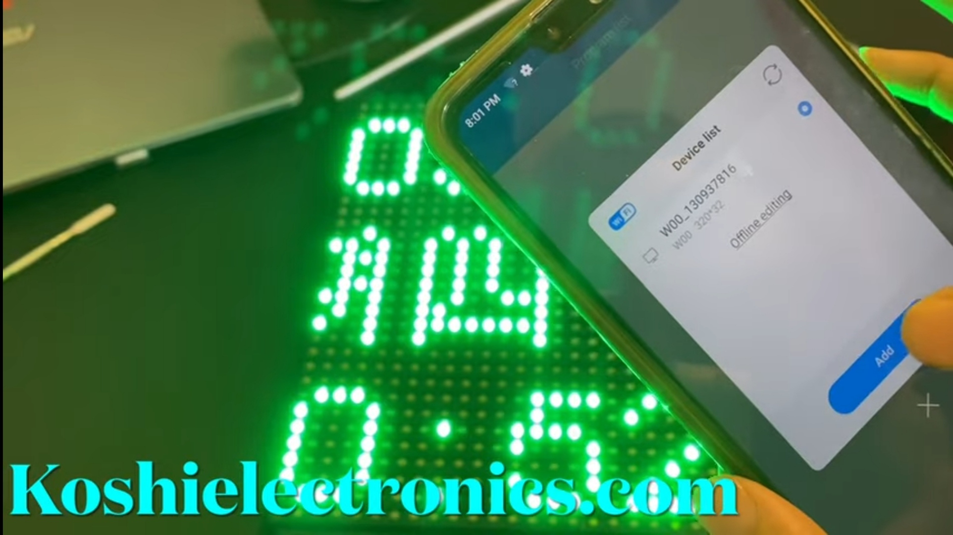 How to make double line P10 display with W0 Wi-Fi controller ...