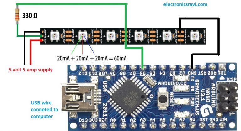 DIY Ambilight for Desktop - Electronicsravi.com